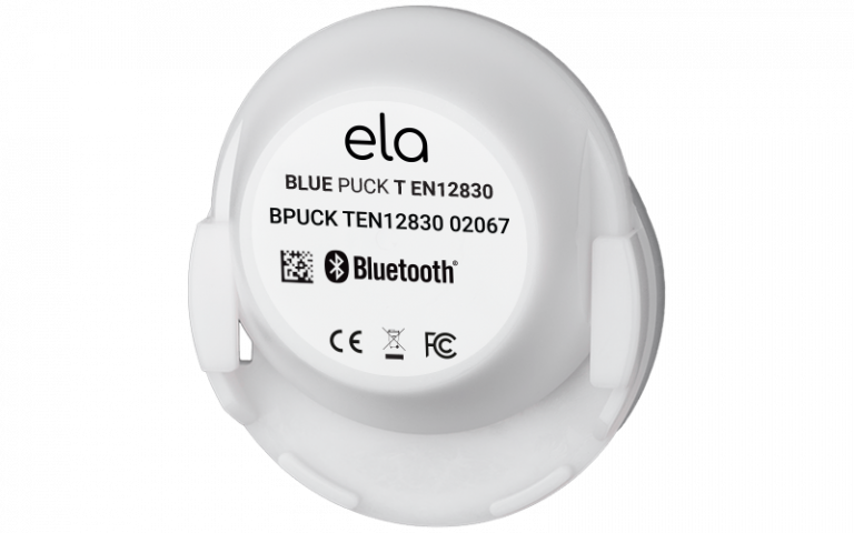 Bluetooth temperature sensor - Blue PUCK T EN12830 - ELA Innovation