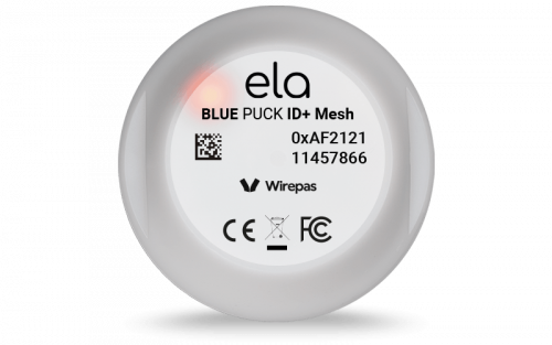 Tag de localisation d'équipements Wirepas - Blue PUCK ID+ MESH