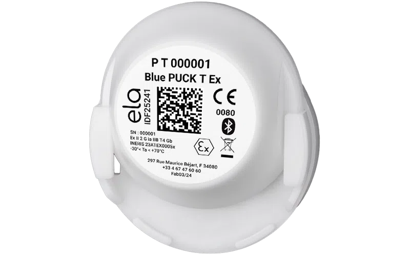 Capteur température Bluetooth ATEX - Blue PUCK T Ex